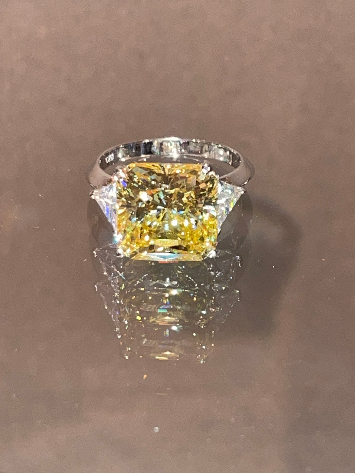 Canary Yellow Ring - Etsy