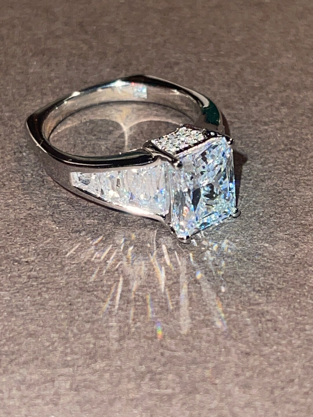 Asher Cut Solitaire - Etsy