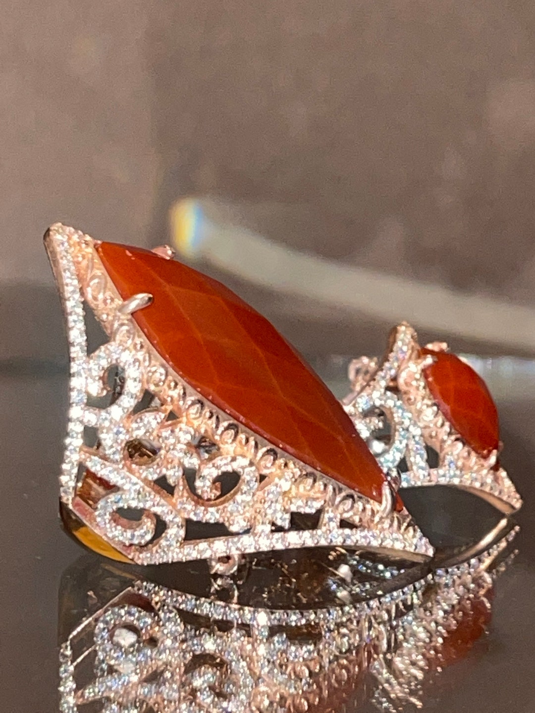 Modern-ring Natural Stone - Etsy