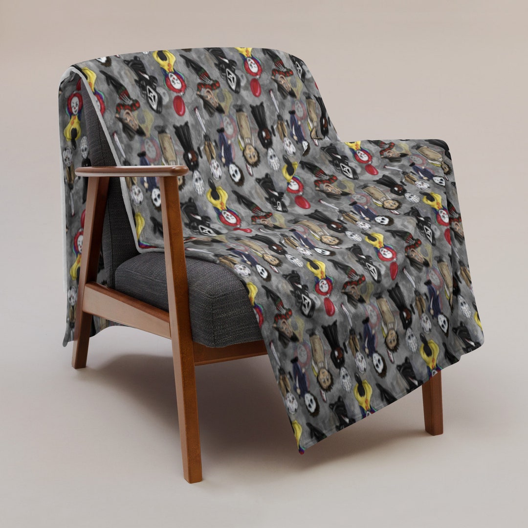 Slasher Cartoon Throw Blanket - Etsy