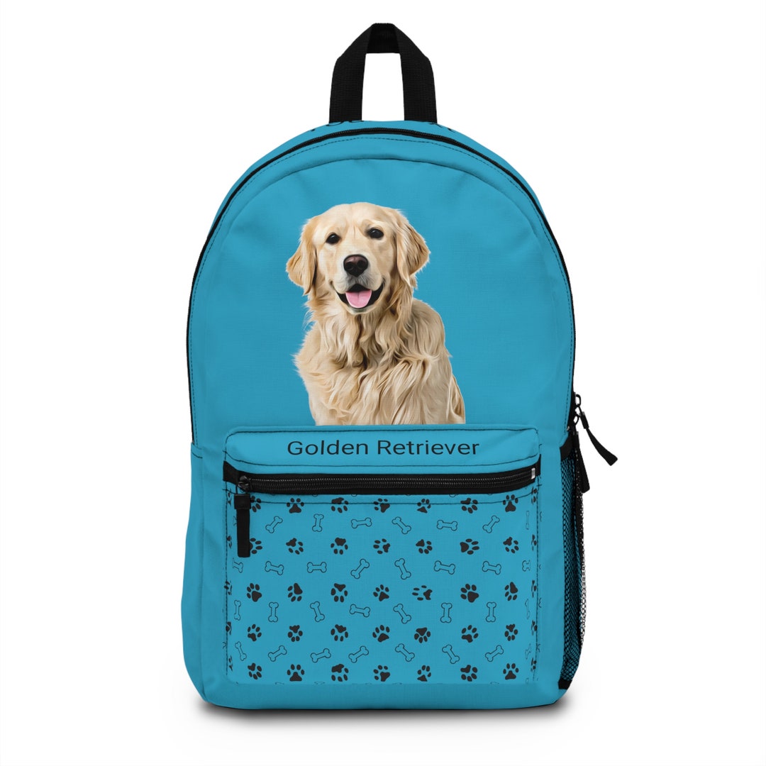 Golden Retriever Custom Backpack Personalized Gift Golden Retriever ...