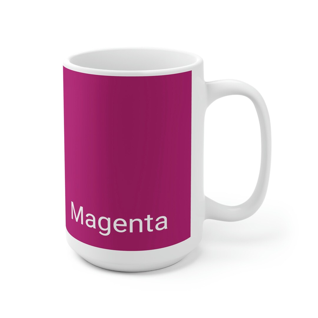 Magenta Mug Color of the Year 2023 Color Ceramic Coffee - Etsy