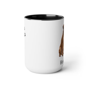 Custom Boxer Two-tone Coffee Mugs, Boxer Mom, Boxer Dad - Etsy