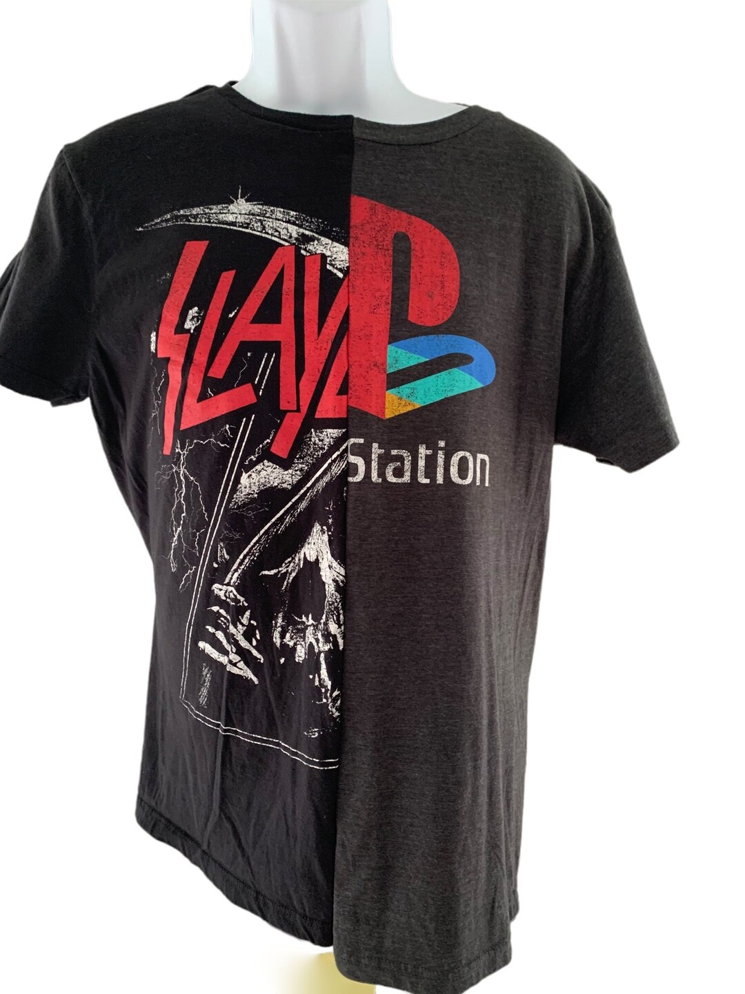 SLAYSTATION medium, Slayer, Playstation, Custom, One of a Kind, Graphic ...