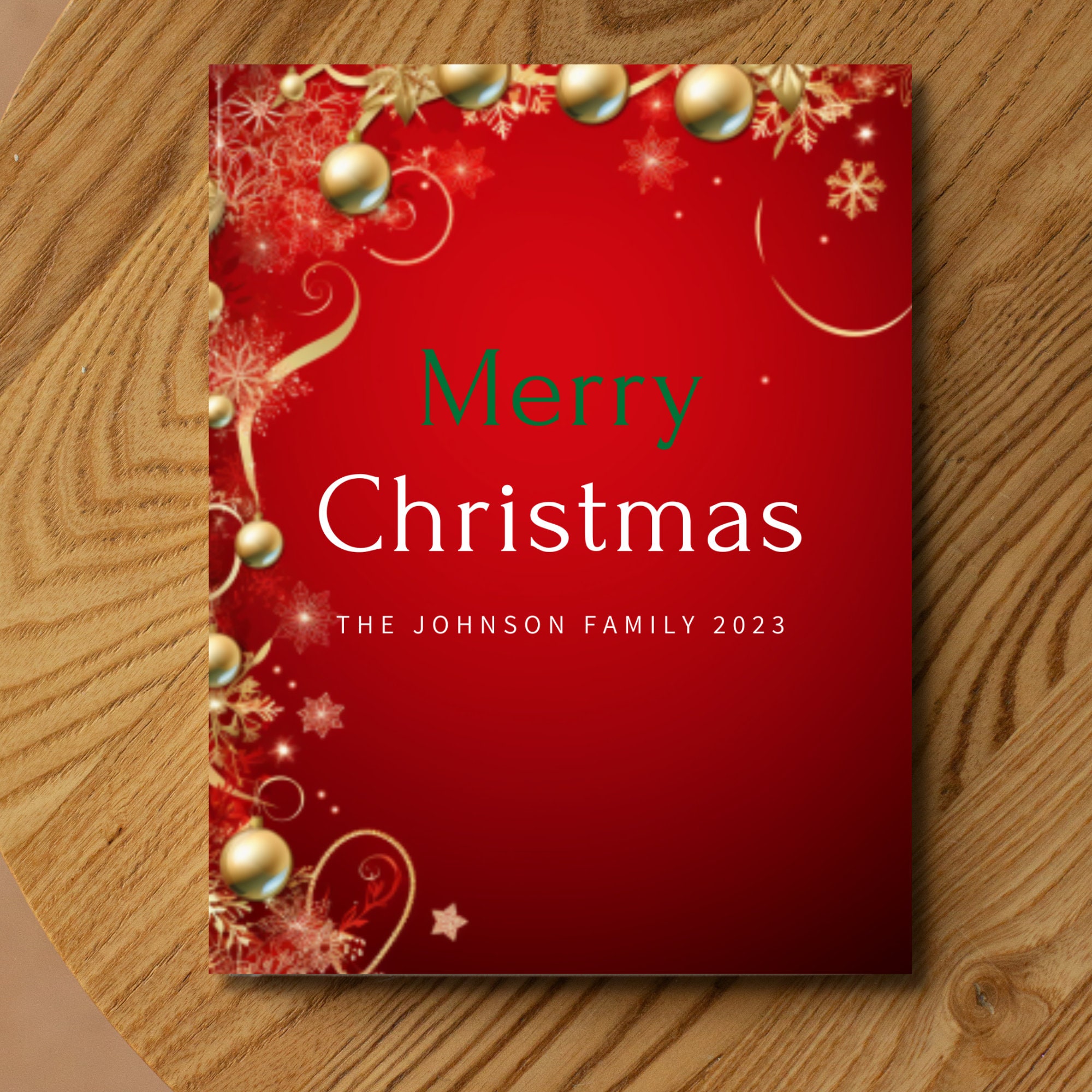 Editable Holiday Photo Album Create Your Own Custom Holiday - Etsy