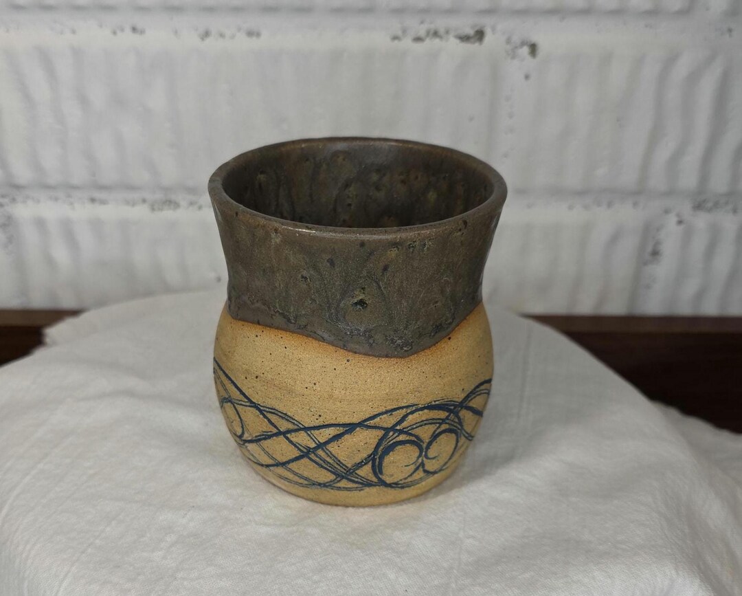 Carved Norse Scroll Ceramic Cups - Etsy