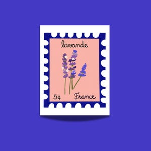 Cute Mediterranean Stamp-inspired Postcard - 4.25 X 5.5 Inches Postcard ...