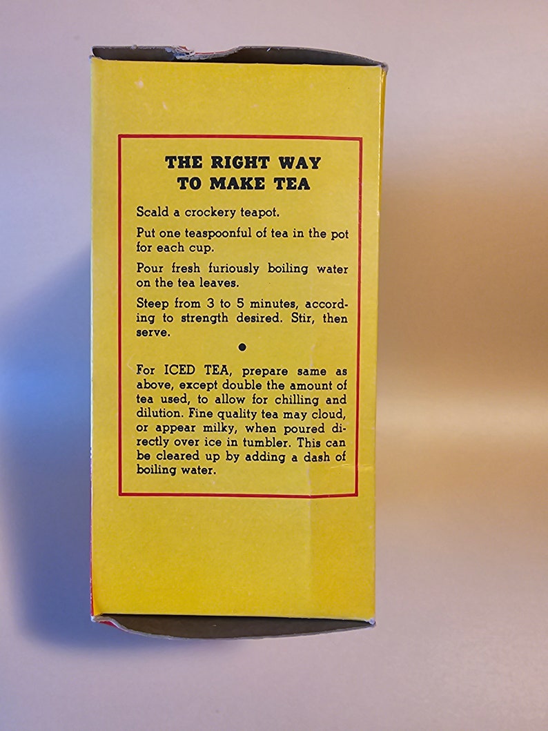 1950's Jack Sprat Cardboard Tea Box - Etsy