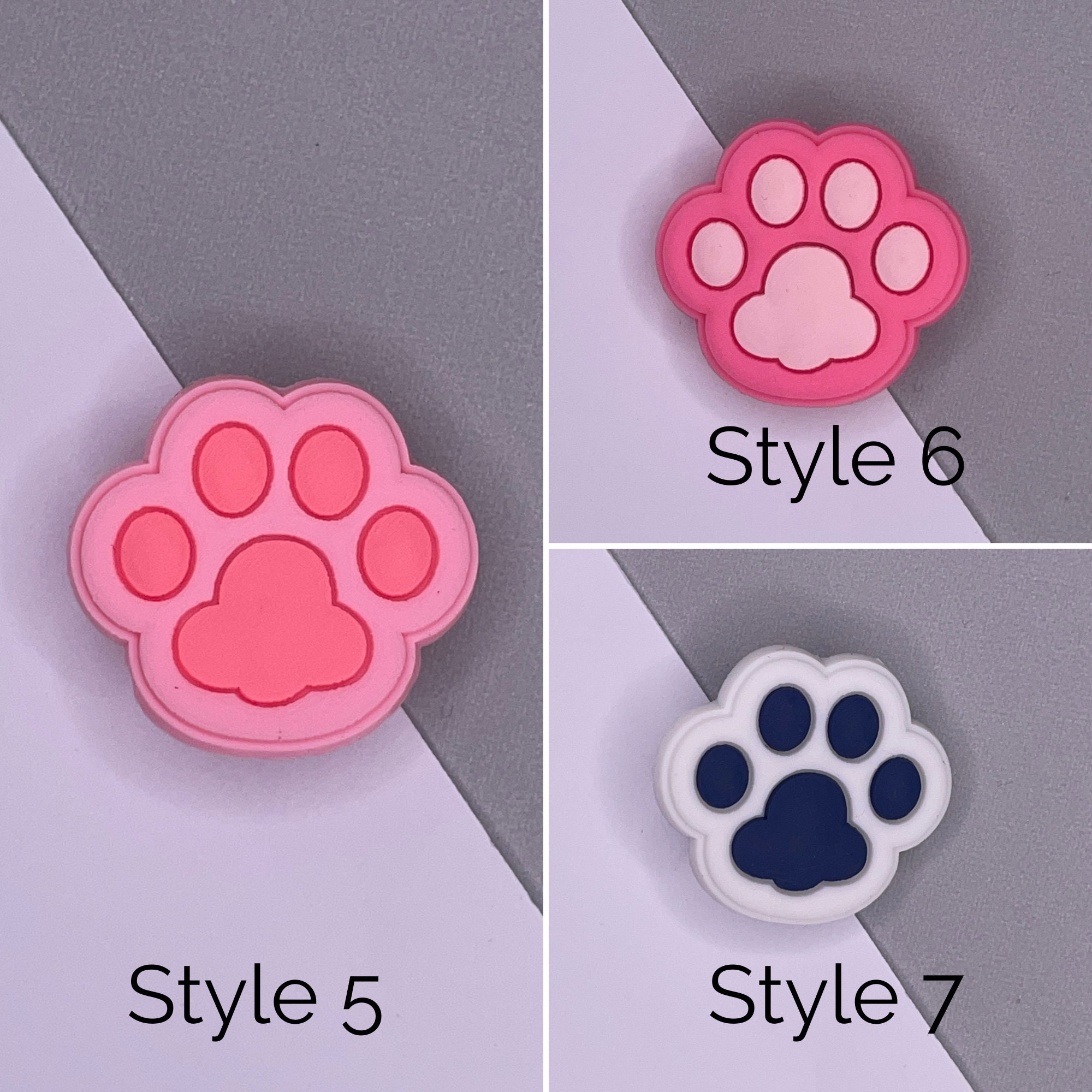 Paw Print Croc Charm Collection Shoe Charm Shoe - Etsy