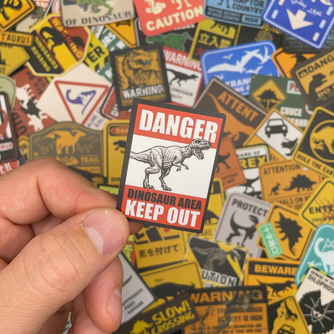 Dinosaur Sticker Packs Pack of 60 Unique Stickers Matt Finish Sticker ...