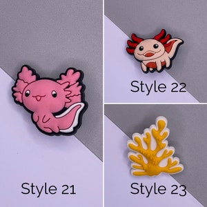 Axalotl Croc Charm Collection | Kawaii Axolotl Croc Charm | Cute Shoe ...