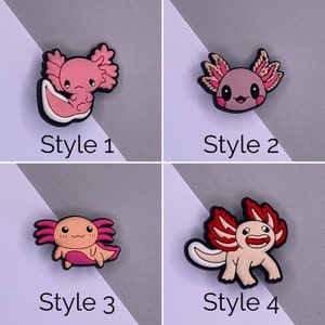 Axalotl Croc Charm Collection | Kawaii Axolotl Croc Charm | Cute Shoe ...