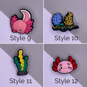 Axalotl Croc Charm Collection | Kawaii Axolotl Croc Charm | Cute Shoe ...