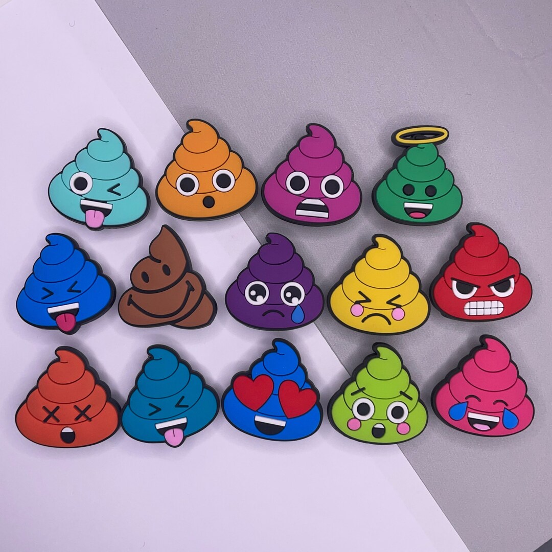 Poo Emoji Croc Charm Collection Shoe Charm Shoe - Etsy