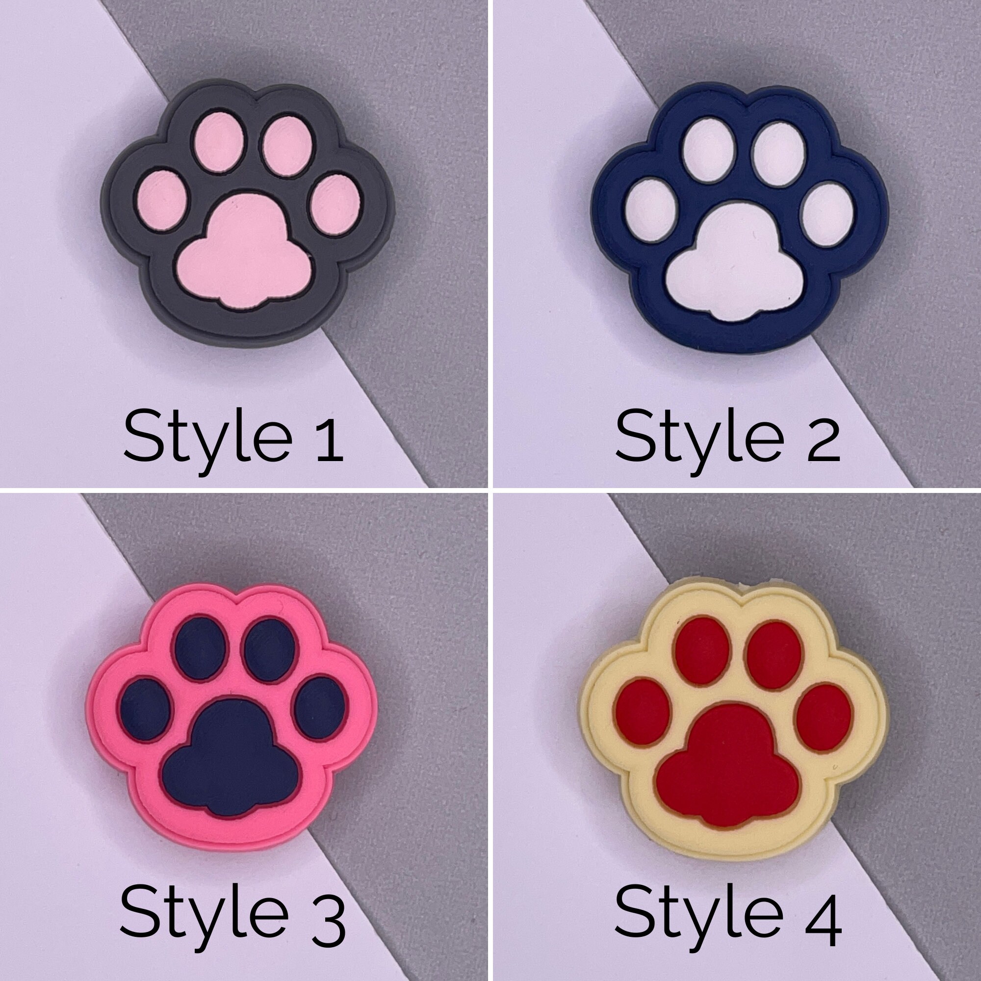 Paw Print Croc Charm Collection Shoe Charm Shoe - Etsy