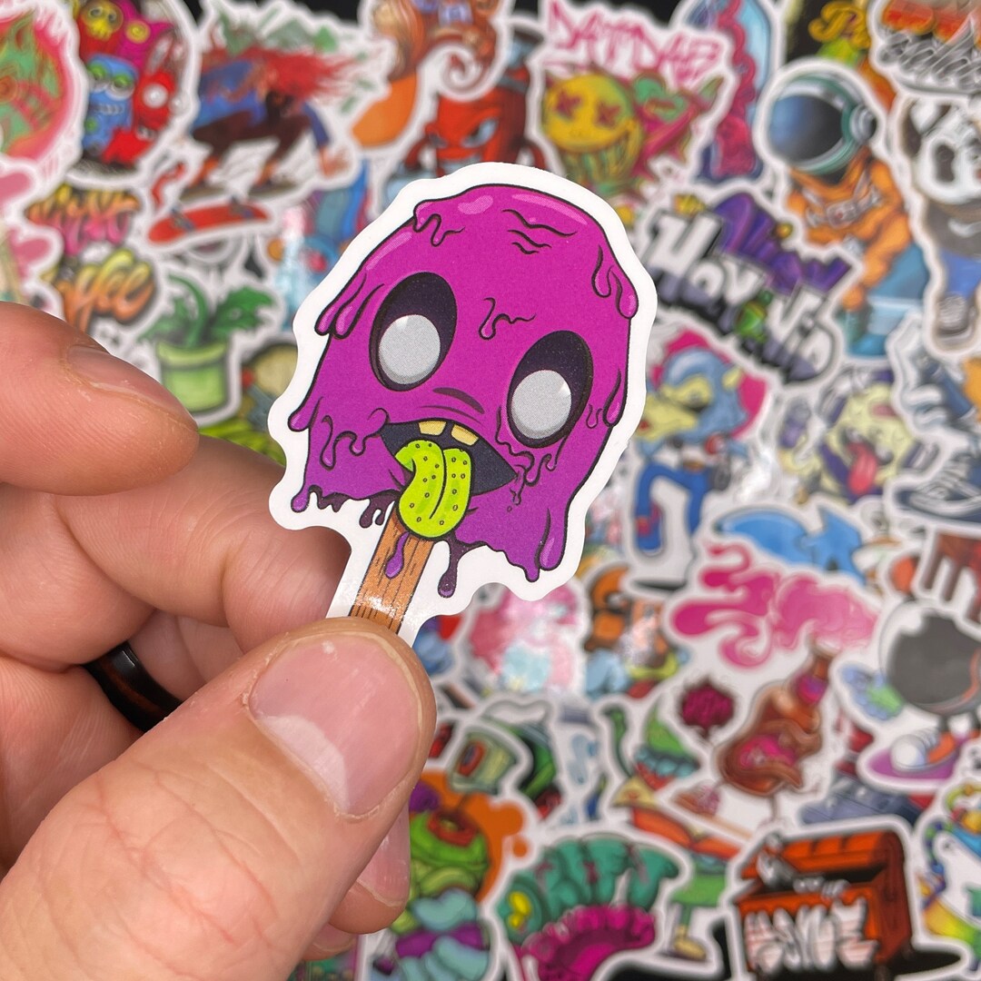 Graffiti Sticker Pack Style 2 Pack of 50 Unique Stickers Gloss Finish ...