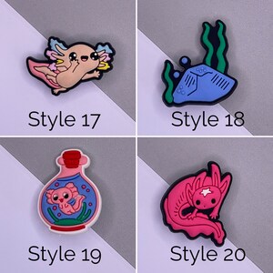 Axalotl Croc Charm Collection | Kawaii Axolotl Croc Charm | Cute Shoe ...