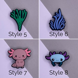 Axalotl Croc Charm Collection | Kawaii Axolotl Croc Charm | Cute Shoe ...