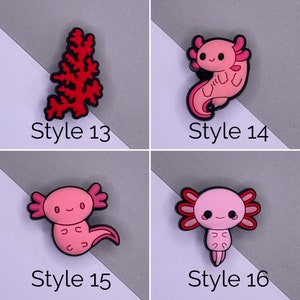 Axalotl Croc Charm Collection | Kawaii Axolotl Croc Charm | Cute Shoe ...