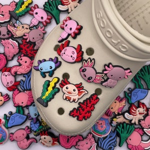 Axalotl Croc Charm Collection | Kawaii Axolotl Croc Charm | Cute Shoe ...