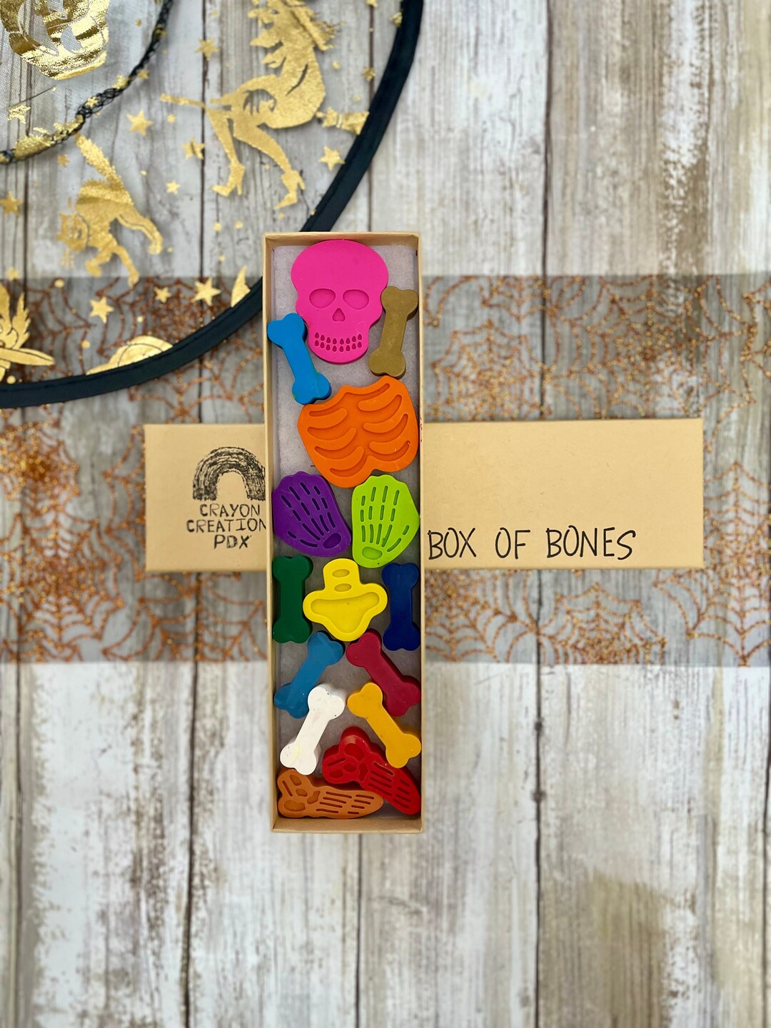 Halloween Skeleton Crayons: Non-toxic Kids Party Favors - Etsy