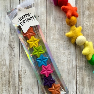 Rainbow Star Crayons: Kids Birthday Gift, Party Favors - Etsy