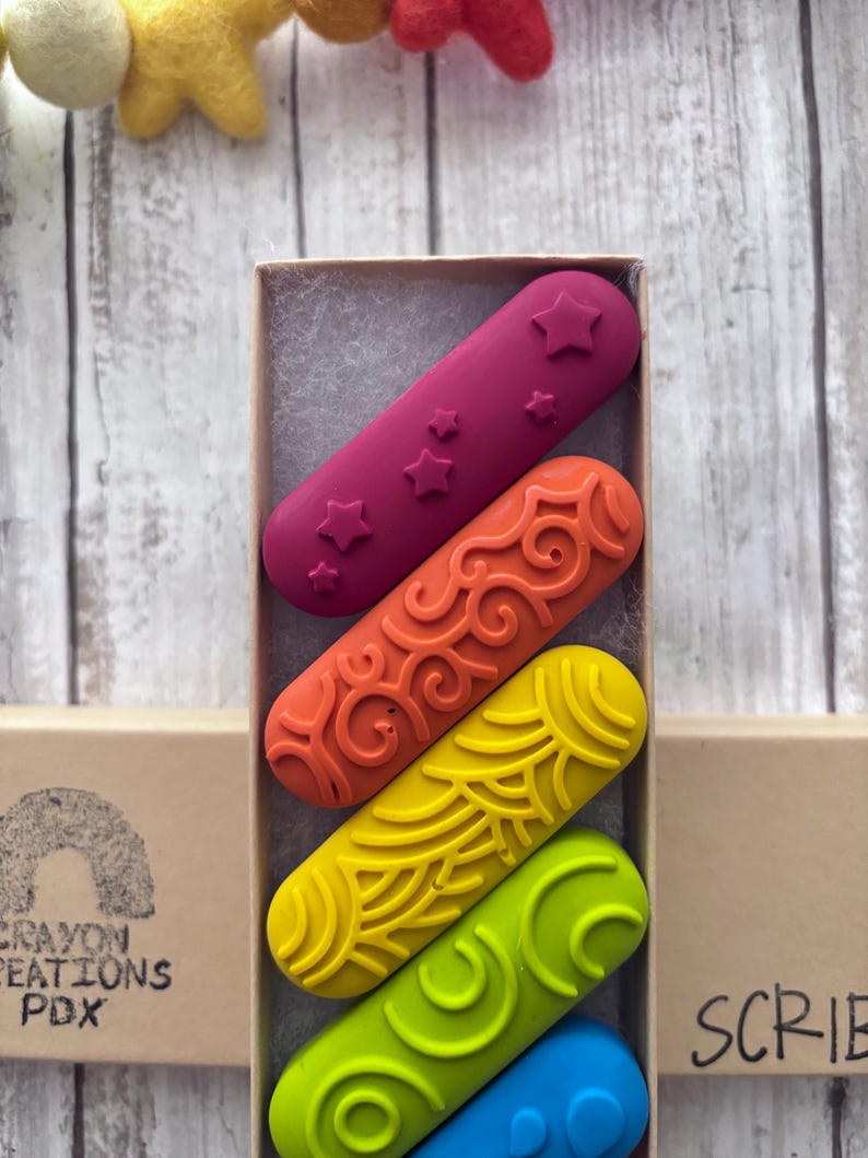 Easy Hold Sensory Crayons: Rainbow Learning Gift Set - Etsy