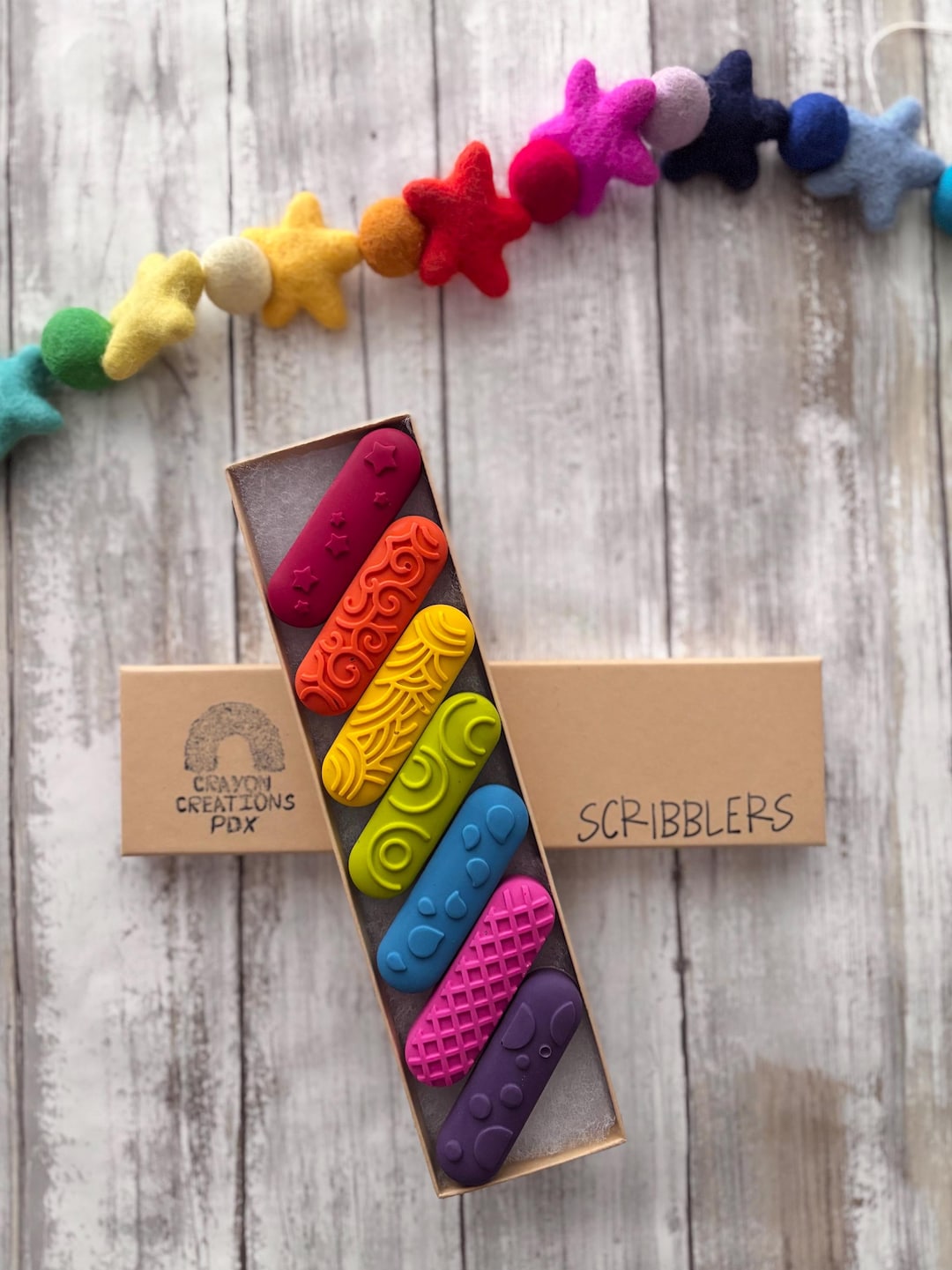 Easy Hold Sensory Crayons: Rainbow Learning Gift Set - Etsy