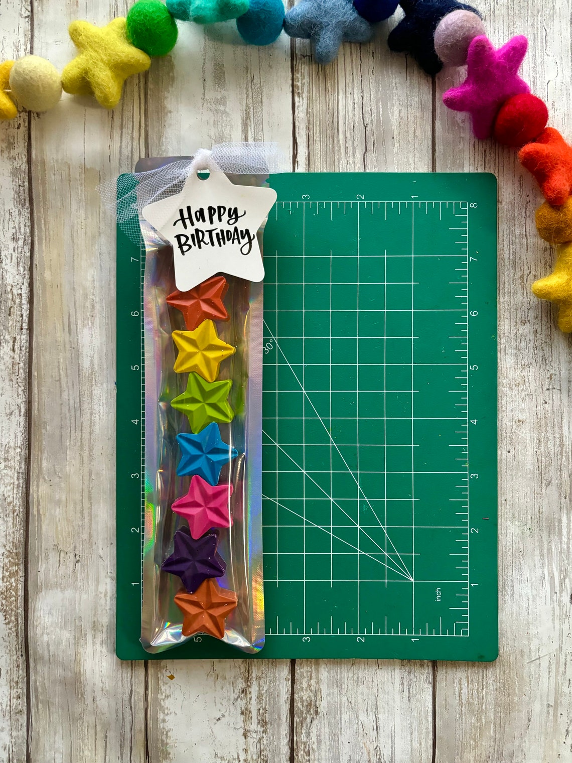 Rainbow Star Crayons: Kids Birthday Gift, Party Favors - Etsy