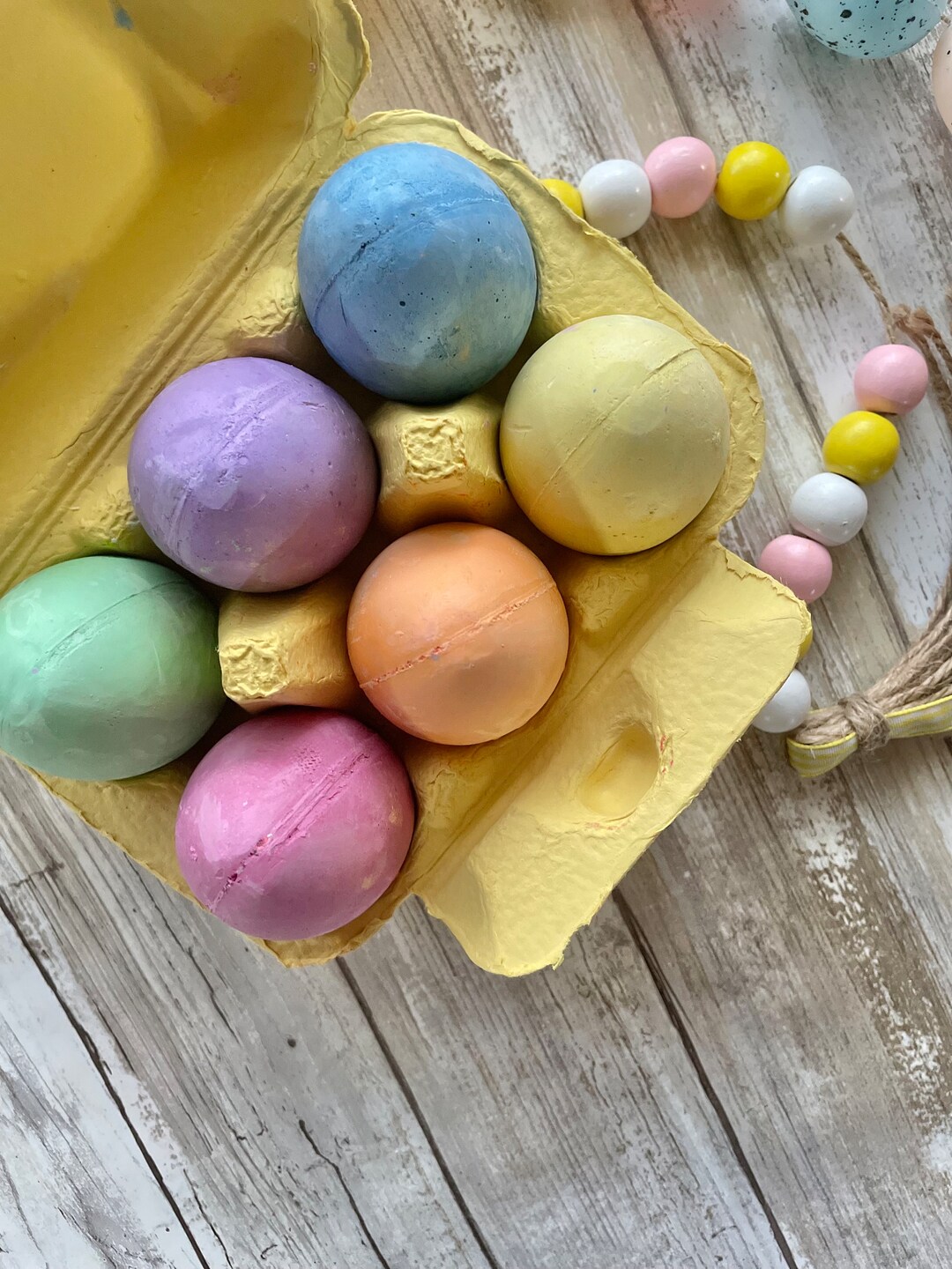 Easter Egg Chalk: Rainbow Kids' Easter Basket Stuffer (6-piece) - Etsy