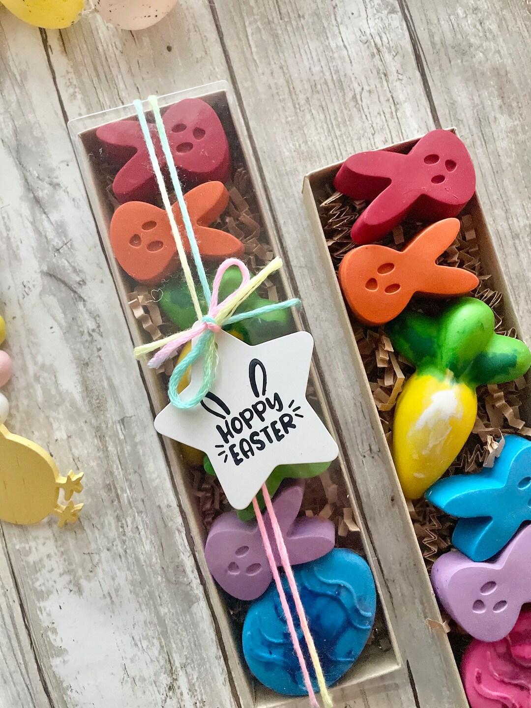 Bunny Crayons: Easter Basket Stuffer, Kids Gift Set - Etsy