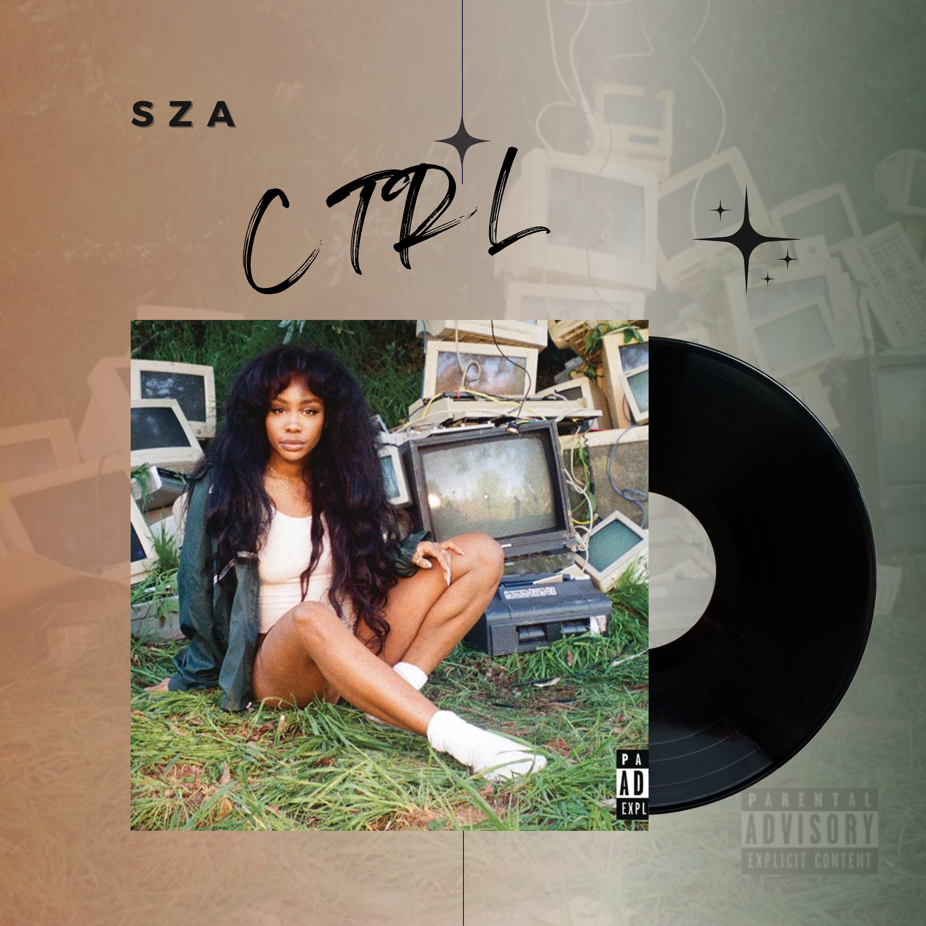Ctrl Album Cover Digital Download| Music Poster | Album Poster | Album | SZA Album Print |music ...