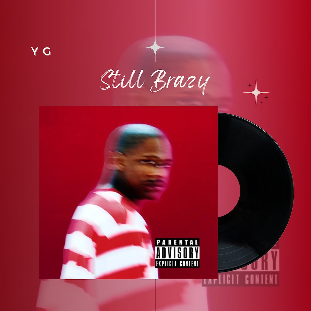 Still Brazy Album Cover Digital Download| Music Poster | Album Poster ...