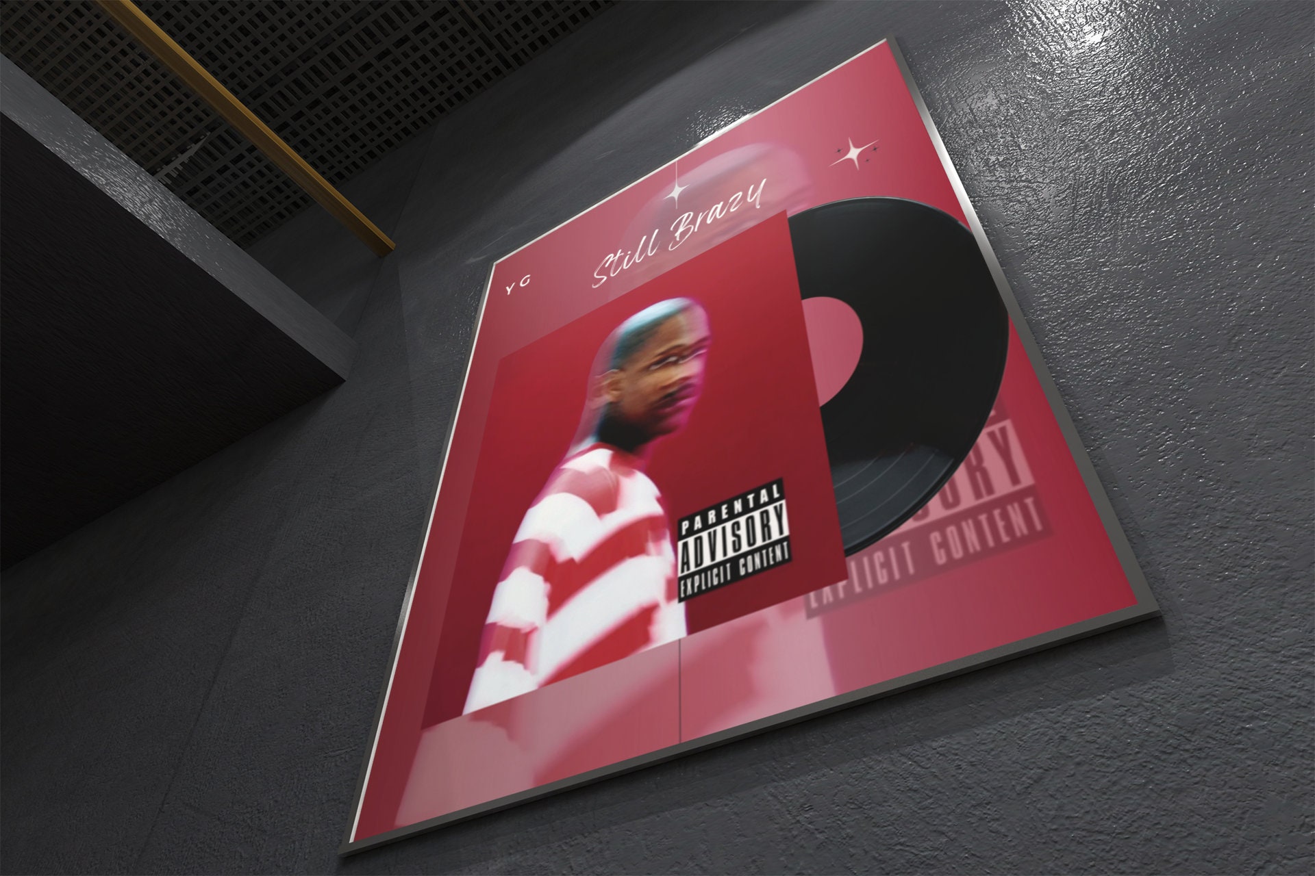 Still Brazy Album Cover Digital Download| Music Poster | Album Poster ...