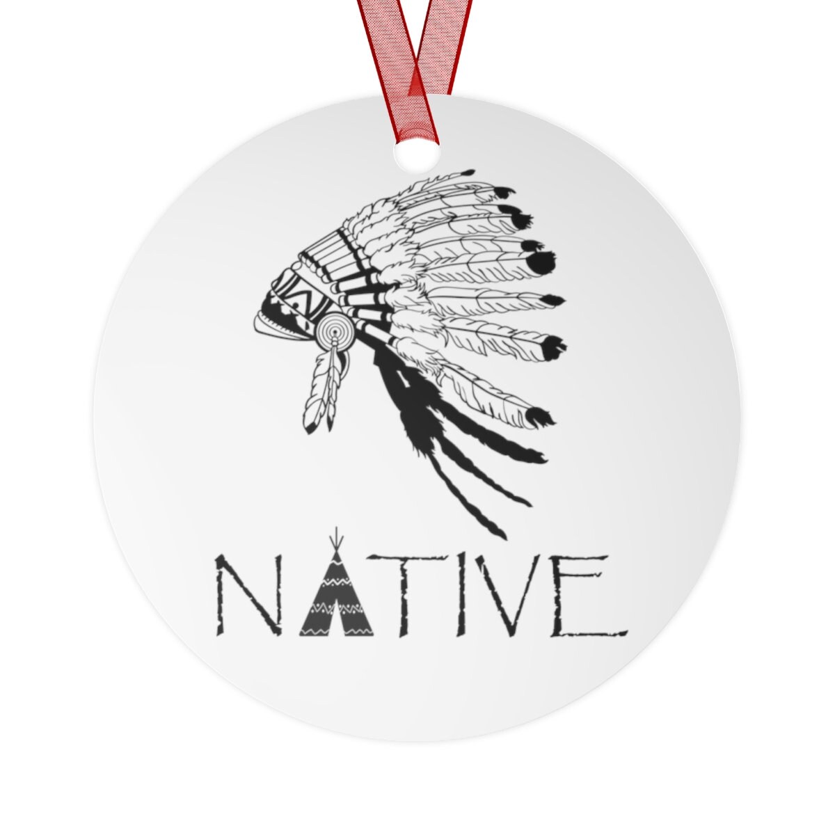 NATIVE Metal Ornament | Native American Ornament | Native American ...