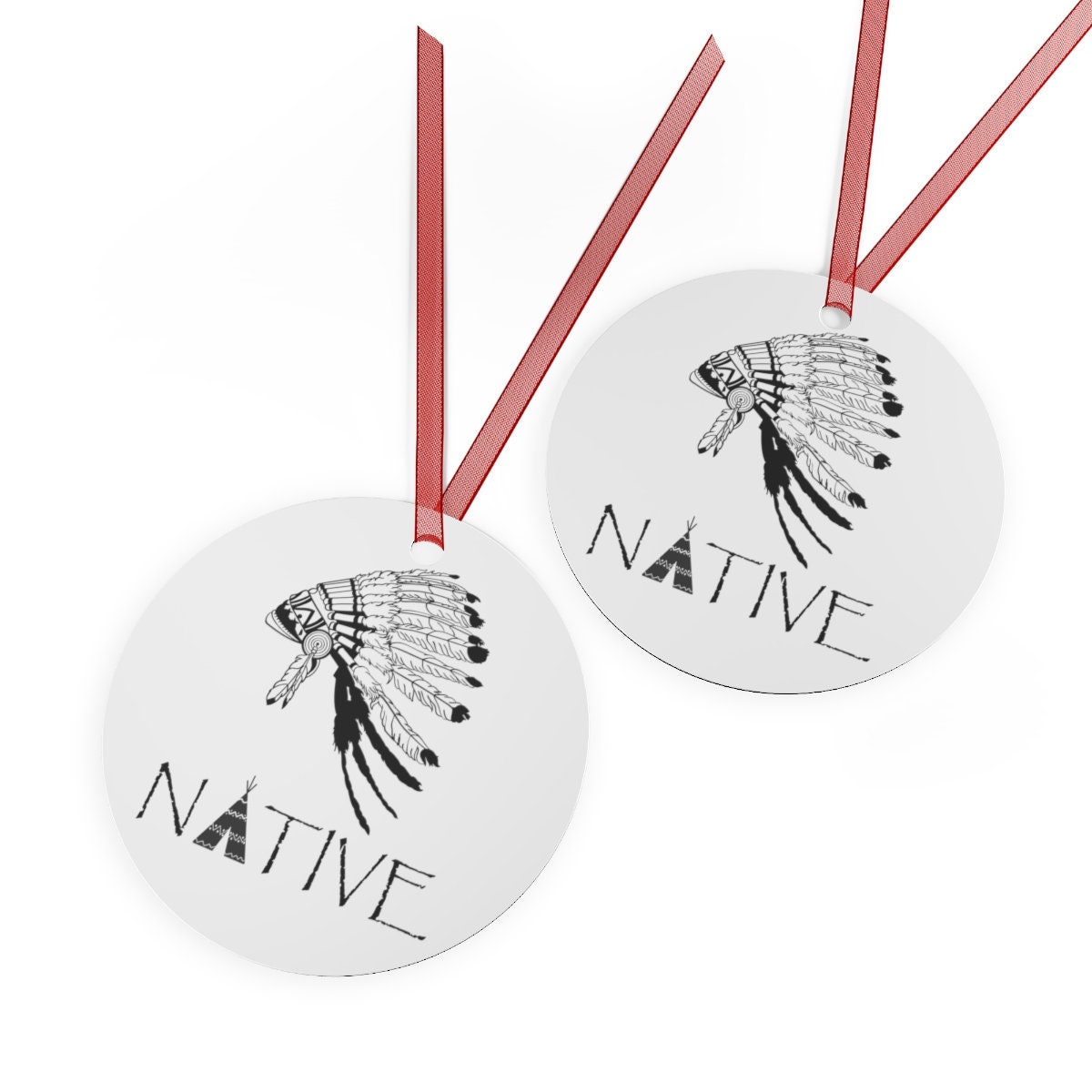 NATIVE Metal Ornament Native American Ornament Native - Etsy