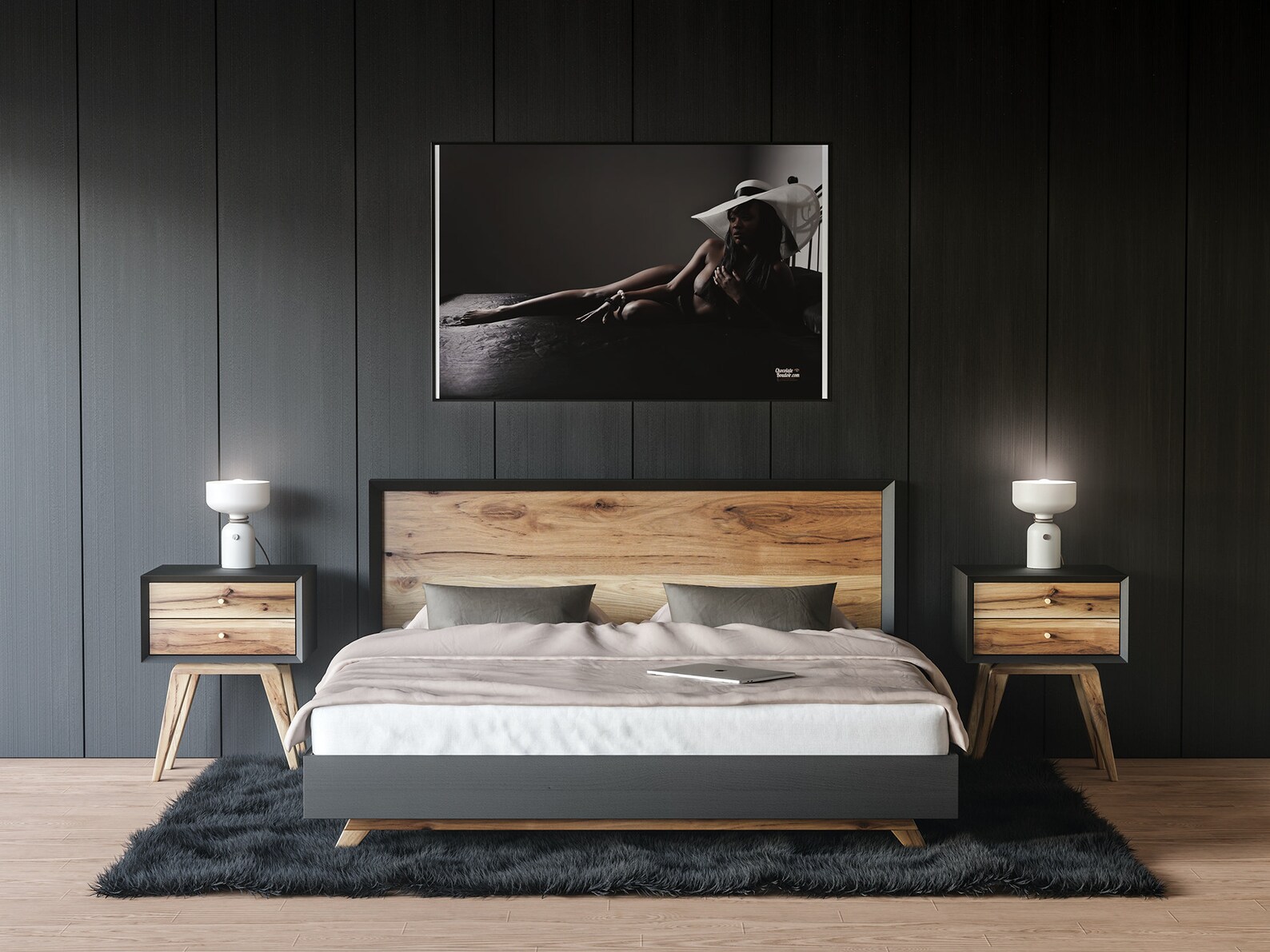 Chocolate Boudoir Premium Presents: white Hat Nude Art Photography ...