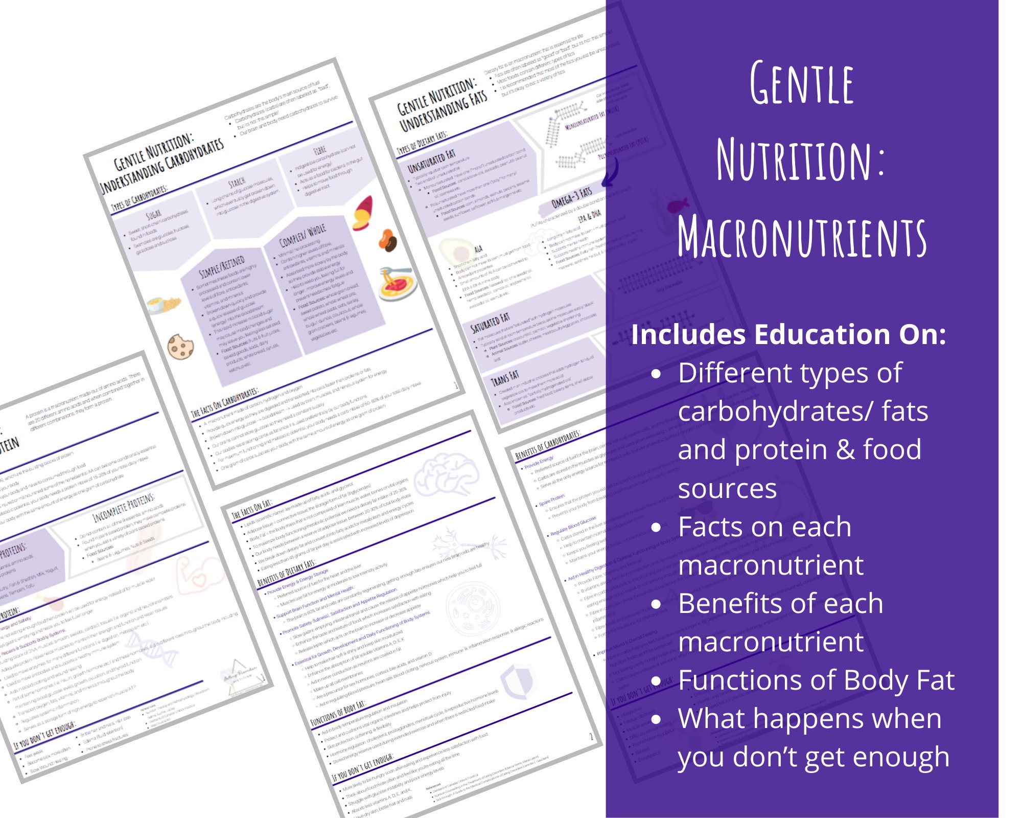 Eating Disorder Client Education Bundle for Dietitians/ Rds printable ...