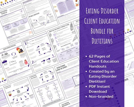 Eating Disorder Client Education Bundle for Dietitians/ Rds - Etsy