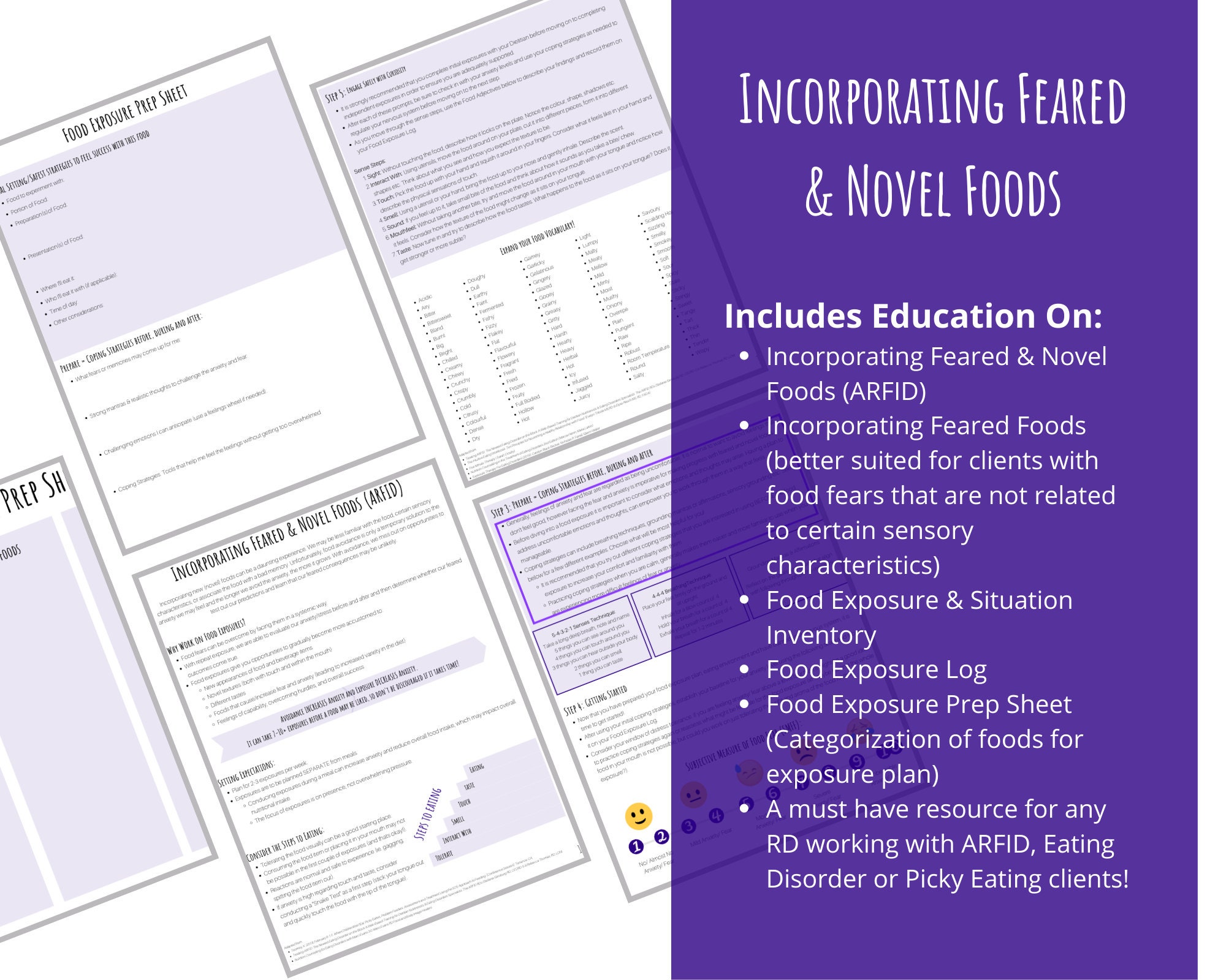 Eating Disorder Client Education Bundle for Dietitians/ Rds (printable ...