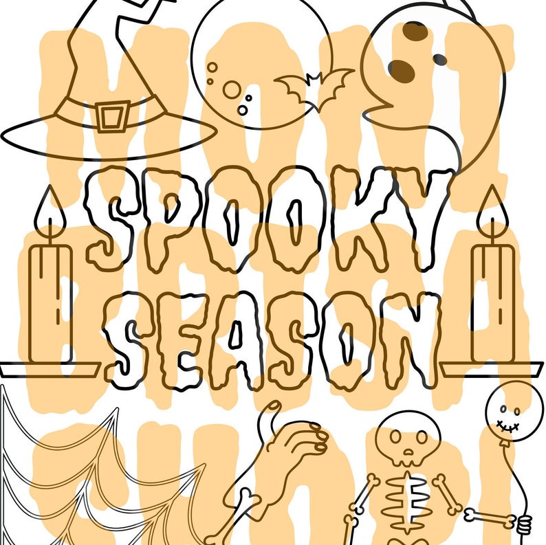 Halloween Fun Coloring Pages - Pumpkins, Drakula & More Spooky Cute ...