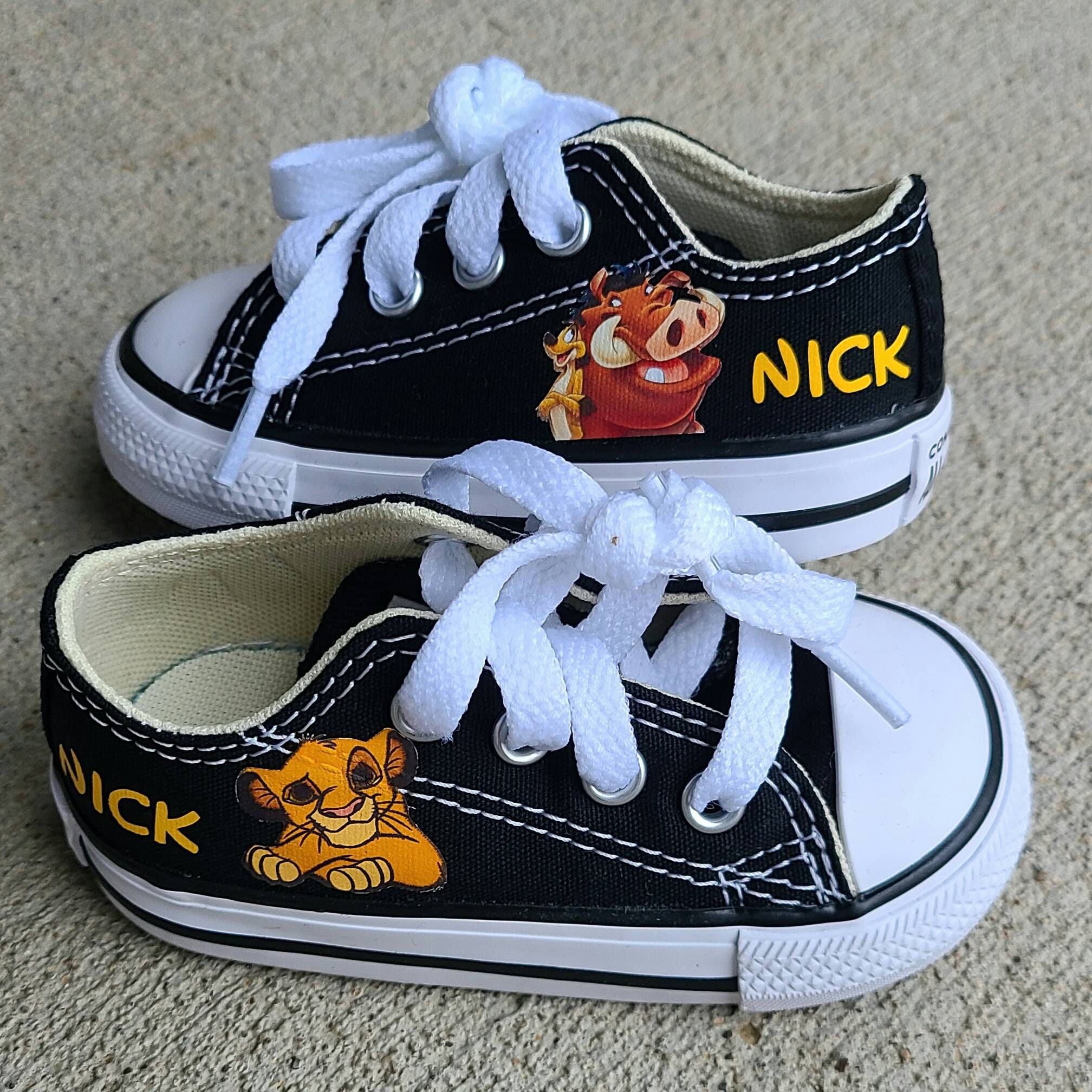 Lion King Converse, Personalized Low Tops, Many Colors and Sizes - Etsy