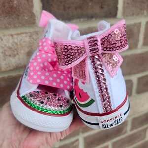 Custom Watermelon Converse, Personalized Watermelon Converse Sneakers ...