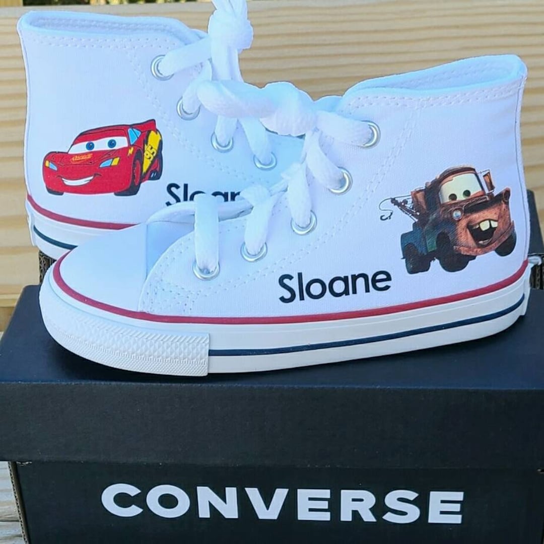 Custom Cars Converse, Personalized Lightning Mcqueen Mater Converse ...