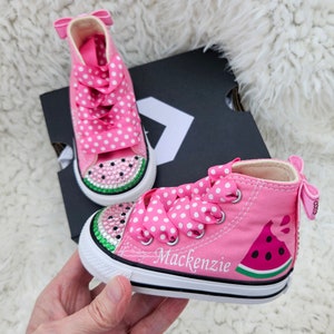 Custom Watermelon Converse, Personalized Watermelon Converse Sneakers ...