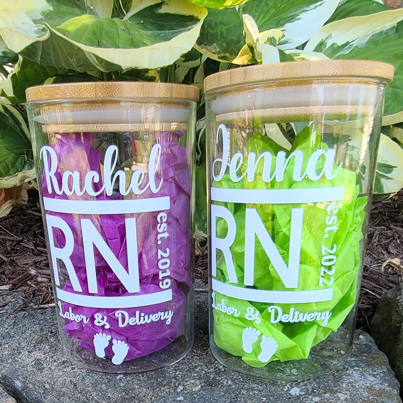 Nurse Jar Labor and Delivery Personalized RN Registered - Etsy