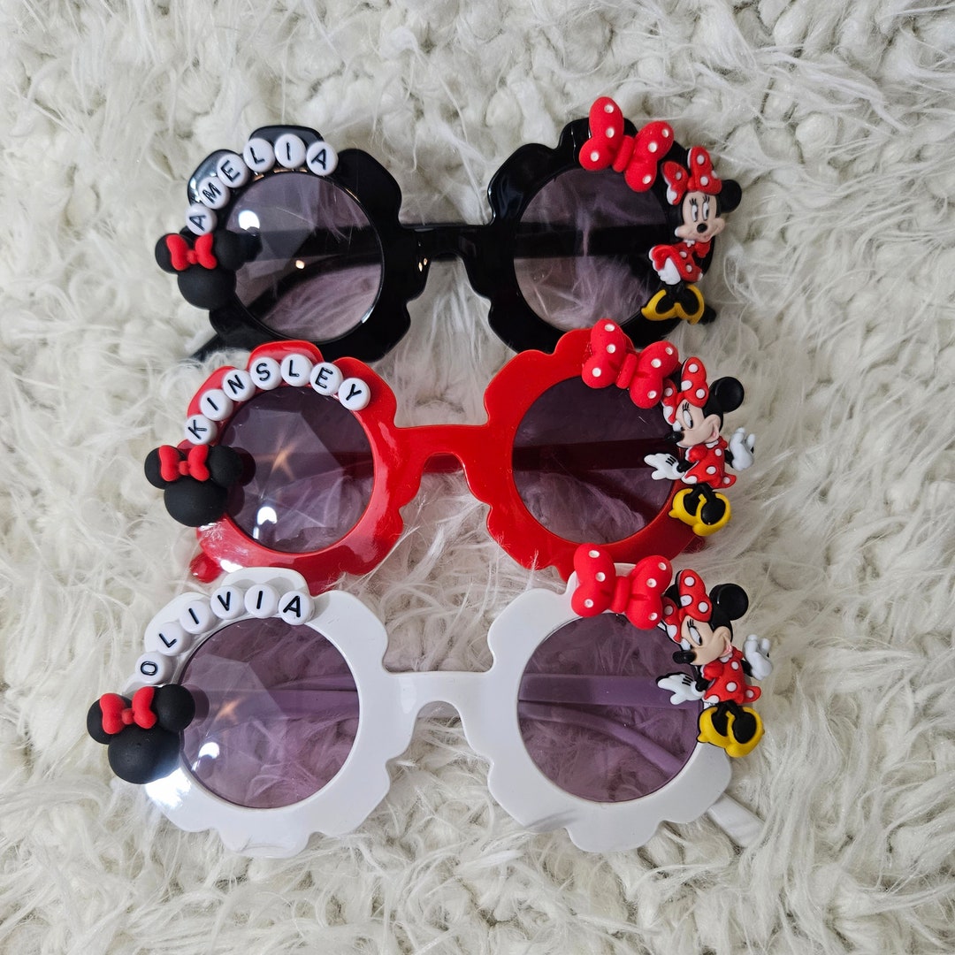 Personalized Minnie Mouse Sunglasses for Girls, Toddler Girls Sunnies ...