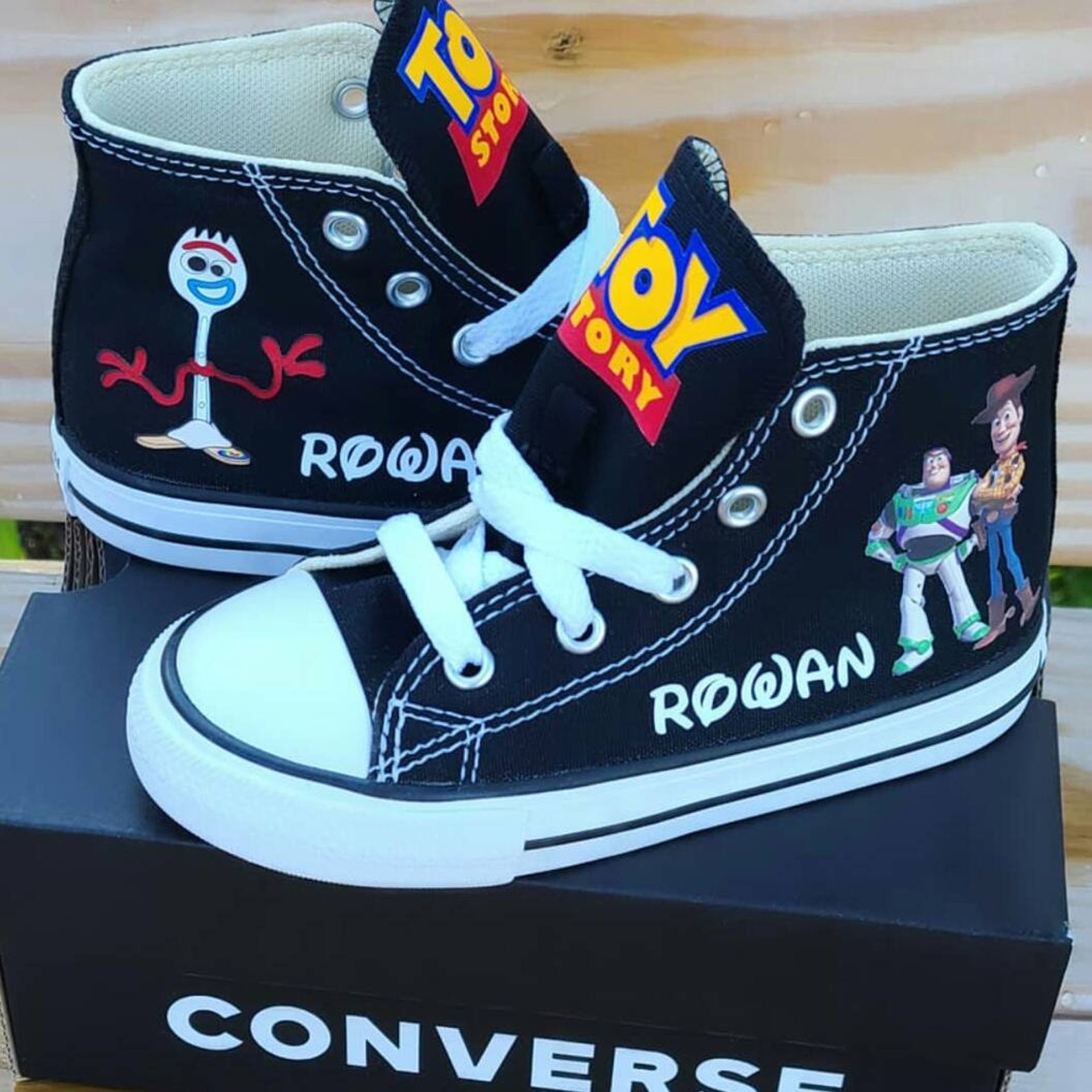 Toy Story Converse, Buzz Woody Forky, High Top Sneakers, Many Colors - Etsy