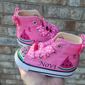Custom Watermelon Converse, Personalized Watermelon Converse Sneakers ...