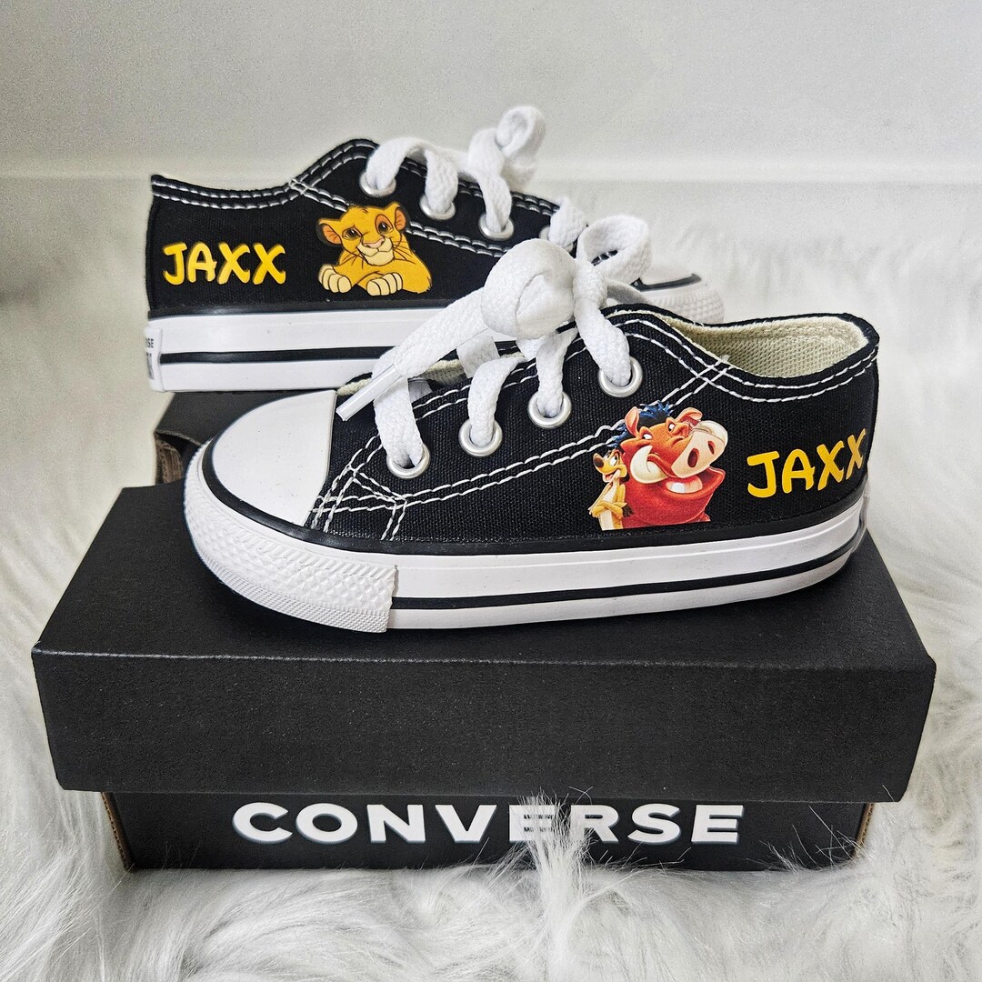 Lion King Converse, Personalized Low Tops, Many Colors and Sizes - Etsy